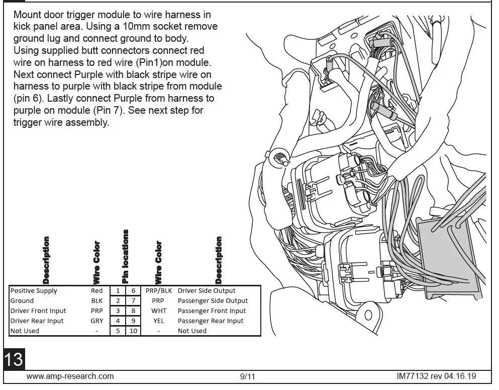 AMP Installation Manual Wiring Excerpt.JPG | Jeep 392 Forum