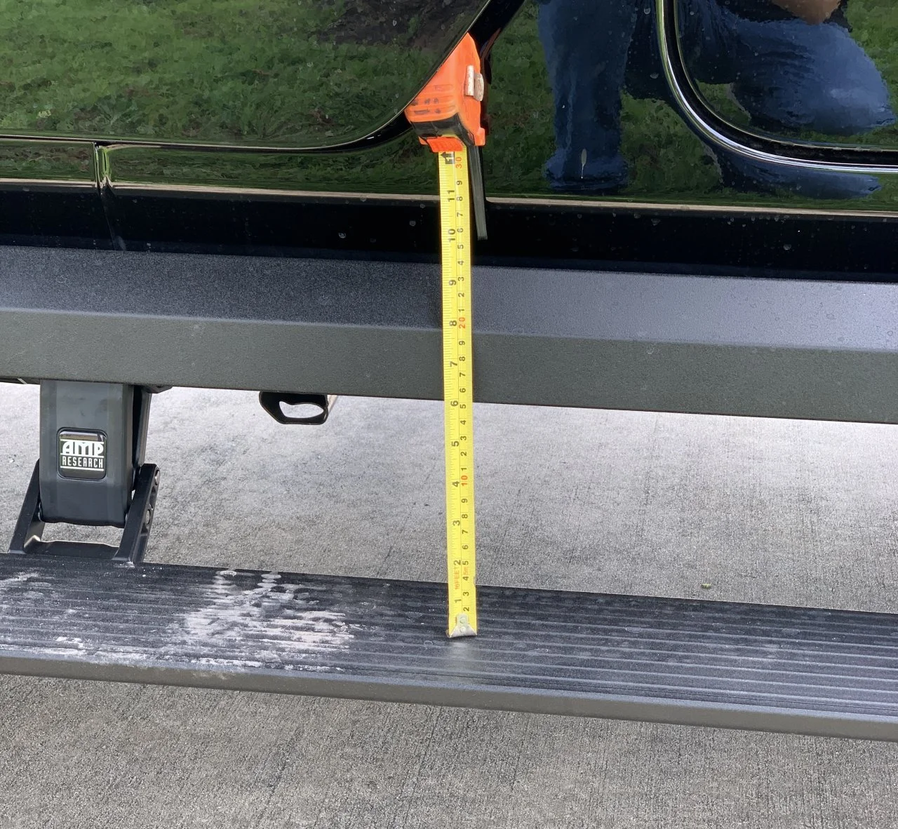 Amp Research steps with tape measure .JPG | Jeep 392 Forum