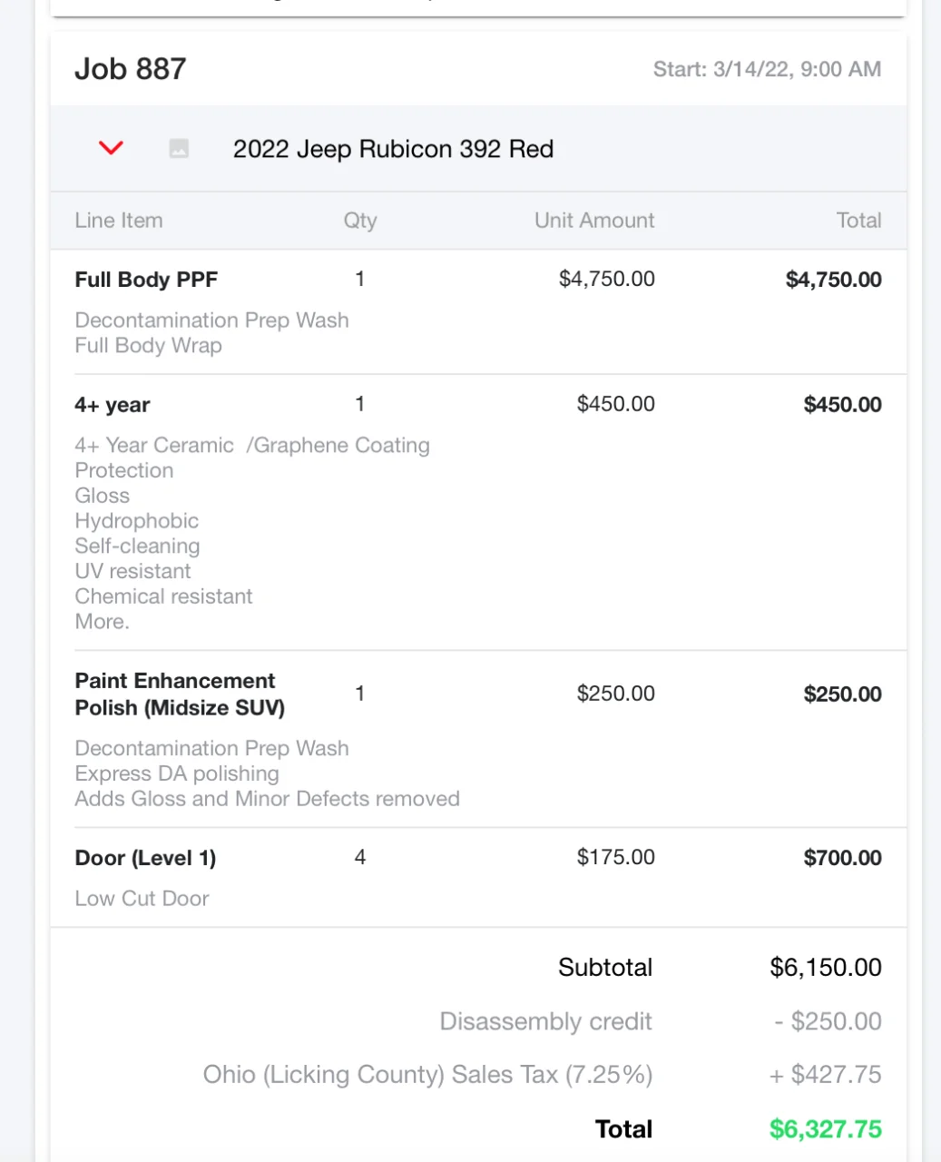invoice.png | Jeep 392 Forum