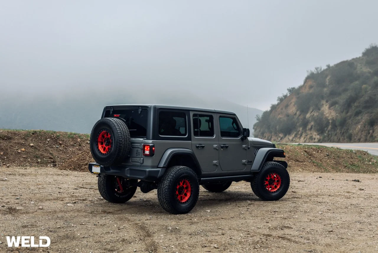 Weld Off-Road 17X9 Cinch 5X114.3 5X127 ET00 BS5.00 Candy Red : Satin ...